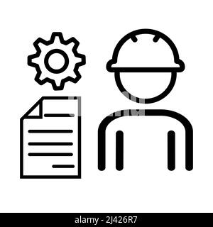 Builder icon vector, filled flat sign, solid pictogram isolated on ...