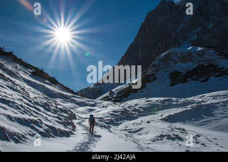 Autumn lights with first snow Karwendel mountain. High quality photo ...