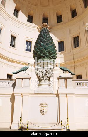 Bronze Pine Cone, Italian: Fontana della Pigna, at Courtyard of the ...
