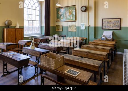 Victorian Schoolroom at Hartlebury Castle, Hartlebury, Worcestershire ...