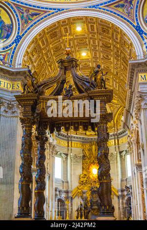 The altar with Bernini's baldacchino-pavilion-like structure claimed to ...