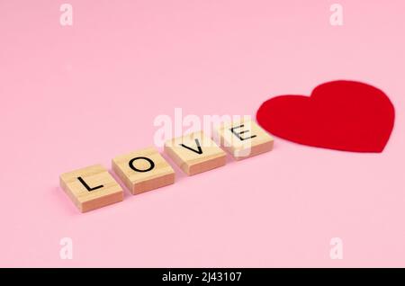 word Love from wooden letters on background Stock Photo - Alamy