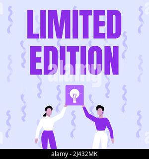 Handwriting text Limited Edition. Business showcase Work of something ...