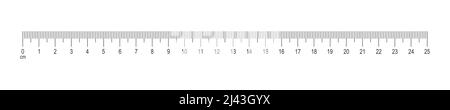 Metric ruler scale. 25 centimeter scale. Flat style vector illustration ...