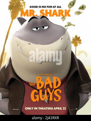 THE BAD GUYS, character poster, Mr. Piranha (voice: Anthony Ramos ...