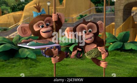 MADAGASCAR: A LITTLE WILD, from left: Melman (voice: Luke Lowe), Marty ...
