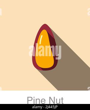 pine nut line icon vector illustration Stock Vector Image & Art - Alamy