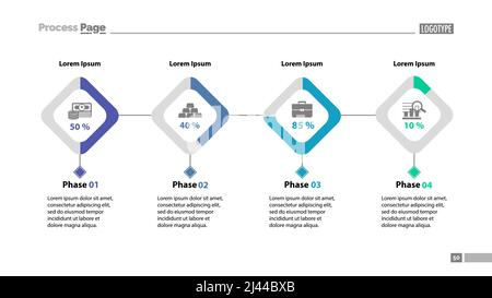 Four Phases Chart Slide Template Stock Vector Image & Art - Alamy