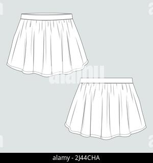 Womens classic skirt. Fashion CAD Stock Vector Image & Art - Alamy