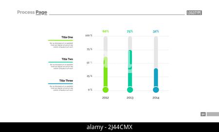 Timeline Bar Chart Slide Template Stock Vector Image & Art - Alamy