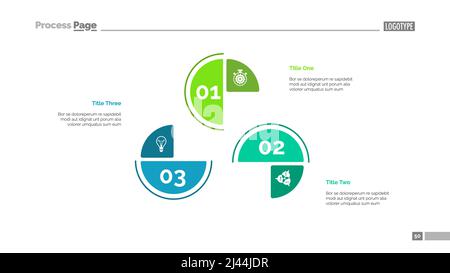 Three Elements Flowchart Slide Template Stock Vector Image & Art - Alamy