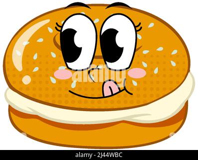 Bagel with happy face illustration Stock Vector Image & Art - Alamy