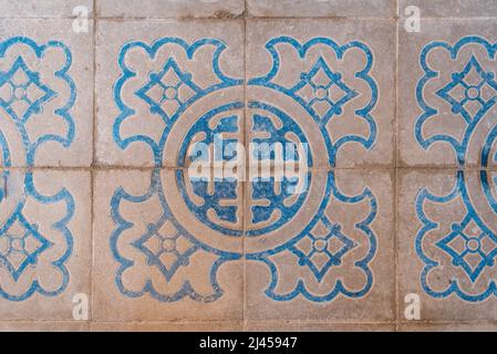 classic mosaic ceramic tile pattern vintage tiles background Stock ...