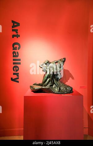 "Eternal Spring" bronze sculpture by sculptor Auguste Rodin on display ...