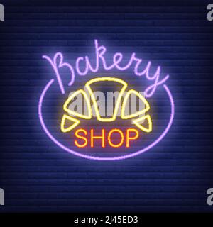 Bakery Shop Neon Sign Stock Vector Image & Art - Alamy