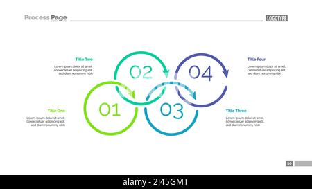 Process chart with four elements. Step diagram, arrow chart, template ...