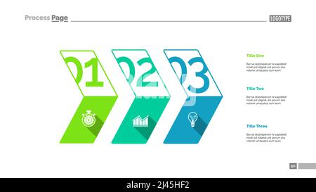 Three Stages Strategy Slide Template Stock Vector Image & Art - Alamy