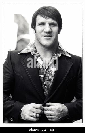 Wrestling champion Bruno Sammartino posing for a portrait during a ...