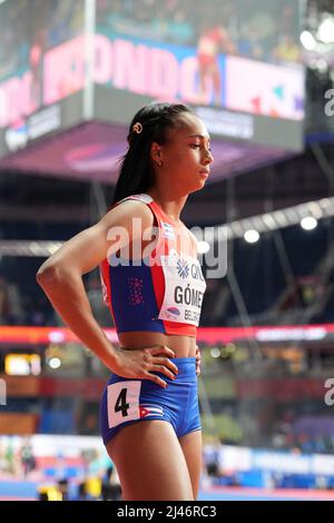 Roxana Gomez participating in the Belgrade 2022 World Indoor ...