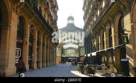 old El Borne Market in Barcelona, Catalonia, Spain, Europe Stock Photo ...
