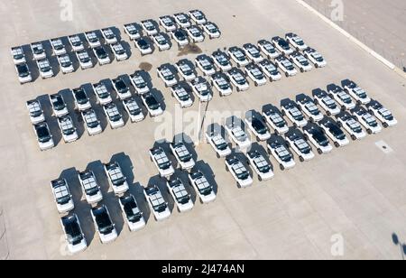 New GMC Hummer EV parked at GM Factory ZERO, Detroit-Hamtramck Assembly ...