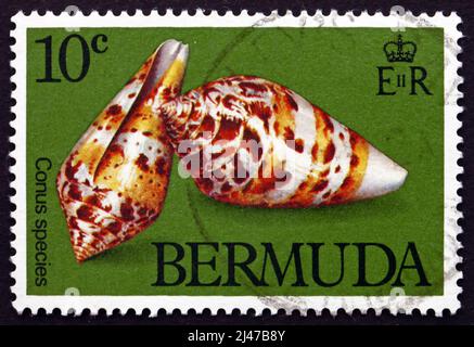 BERMUDA - CIRCA 1982: a stamp printed in Bermuda shows Charles Fort ...