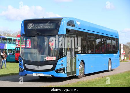 VOLVO BZL ELECTRIC DEMONSTRATOR RIGHT HAND DRIVE SINGLE DECK BUS IN UK ...