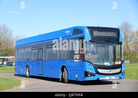VOLVO BZL ELECTRIC DEMONSTRATOR RIGHT HAND DRIVE SINGLE DECK BUS IN UK ...