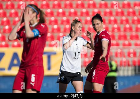 Giulia Gwinn #7 of Team Germany in the football quarter-final UEFA ...