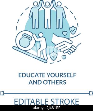 Educate yourself and others concept icon Stock Vector Image & Art - Alamy