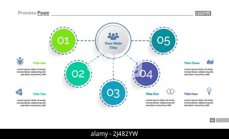 Five Elements Flowchart Slide Template Stock Vector Image & Art - Alamy