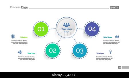 Four Elements Flowchart Slide Template Stock Vector Image & Art - Alamy