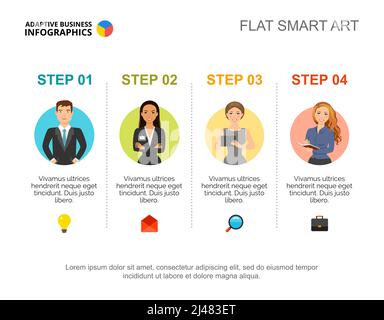 Step by Step Guide Slide Template Stock Vector Image & Art - Alamy