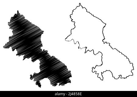 Skyros island (Hellenic Republic, Greece, Attica) map vector ...
