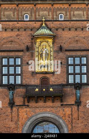 Statue of Bishop Absalon, the founder of Copenhagen, Denmark Stock ...