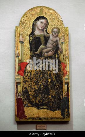 Madonna col Bambino detta la Madonna del Castello - legno dipinto di Francesco di Valdambrino ...