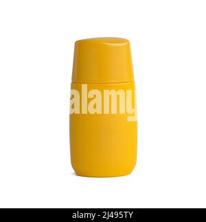 Bottle of sunscreen on white background Stock Photo - Alamy
