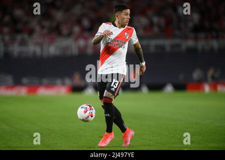 Enzo Fernandez (Argentina) controls the ball during Argentina and ...