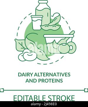 vegan option line icon, outline symbol, vector illustration, concept ...