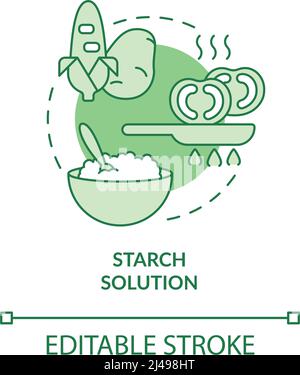 Starch solution concept icon Stock Vector Image & Art - Alamy