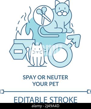 Spay and neuter pet concept icon Stock Vector Image & Art - Alamy