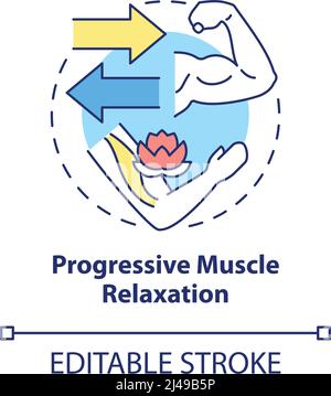 Progressive Muscle Relaxation. Vector Stock Vector Image & Art - Alamy
