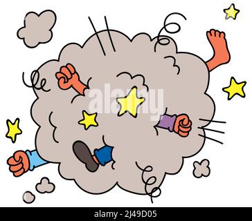 Illustration of comic explosion or smoke fight Stock Vector Image & Art ...