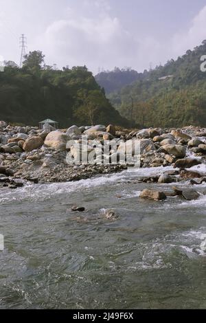 himalayan foothills and scenic landscape of terai region, india Stock ...