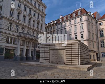 The Holocaust Memorial, also known as the Nameless Library, designed by ...