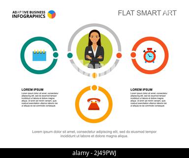 Two points project process chart template for presentation Stock Vector ...
