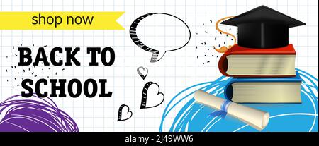 Graduation poster invitation with diploma script and golden medal ...