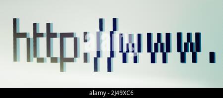 Internet surfing. Software engineer use computer isolated on white ...