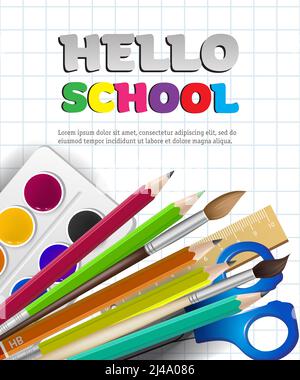 Autumn sale lettering with brush on autumn background, vector image ...