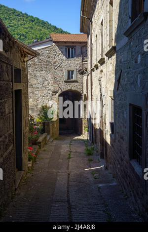 Casola in Lunigiana, historic town in Massa and Carrara province ...